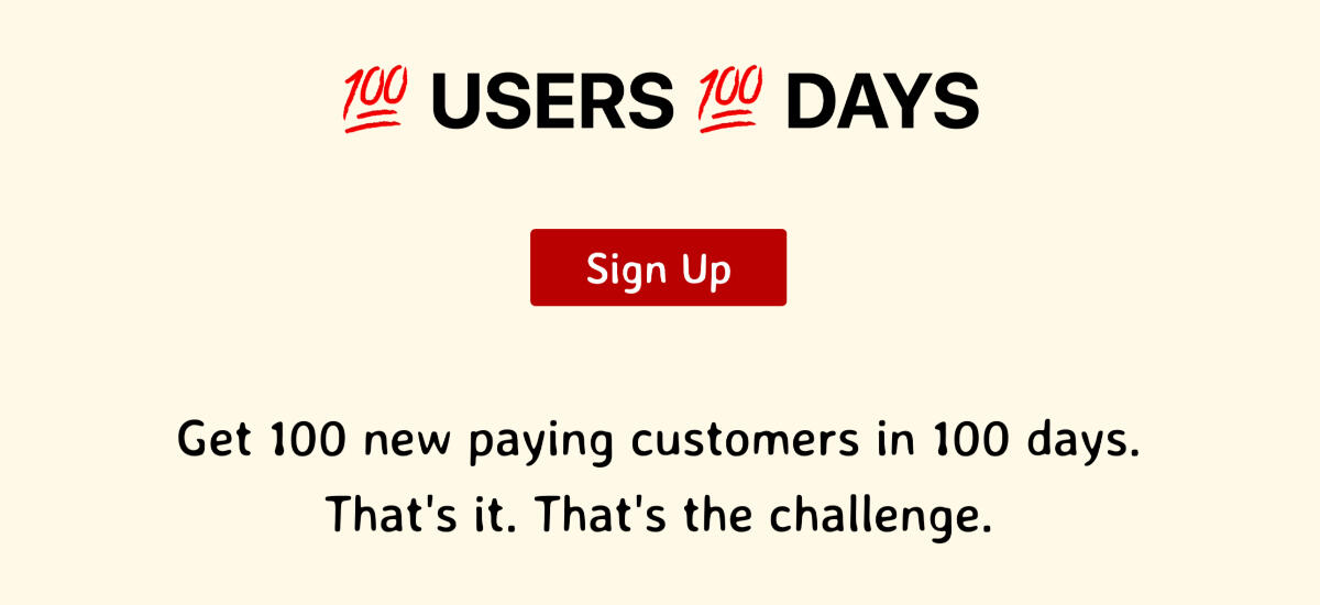 100 users 100 days - Round 2